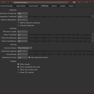 Tweaking Camera Tracker in NukeX - taukeke