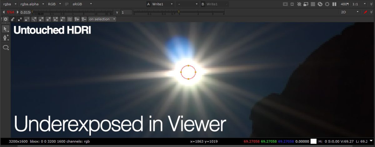 Nuke Tips - Tweak HDRI Map - taukeke