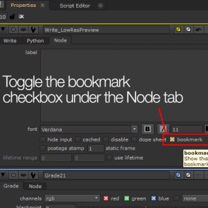 Nuke Tips - Bookmarking Nodes - taukeke